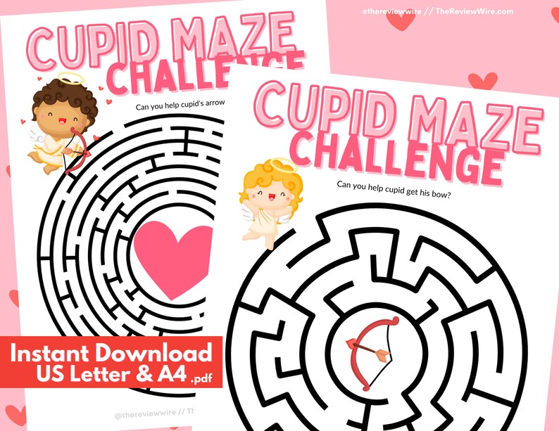 Cupid Printable Valentine Activity Pages | Cupid Printable 27 Page ...