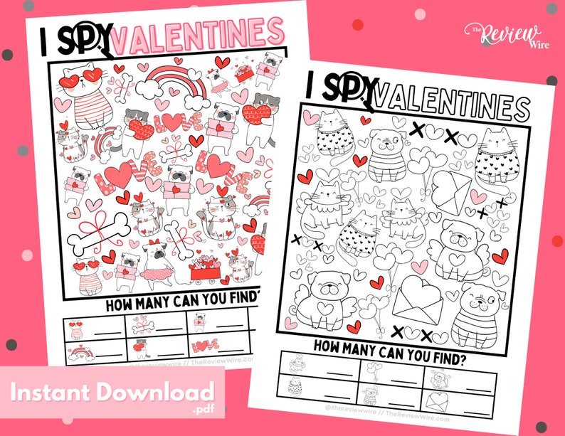 Printable Valentine Activity Pages | 25 Valenines Printable Games | 25 ...