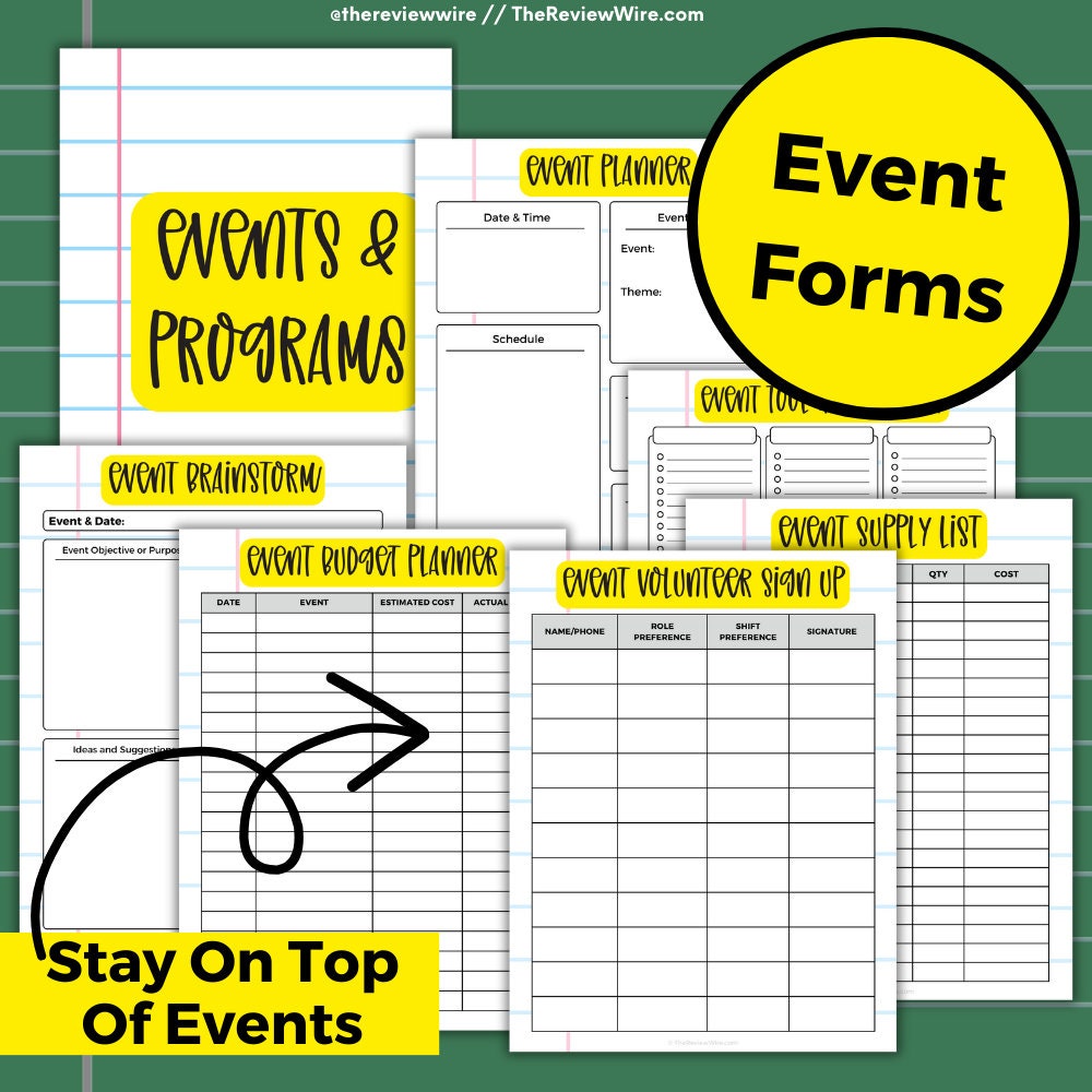 PTO Planner Binder Kit, Printable PTA Planning Kit, PTO Membership ...