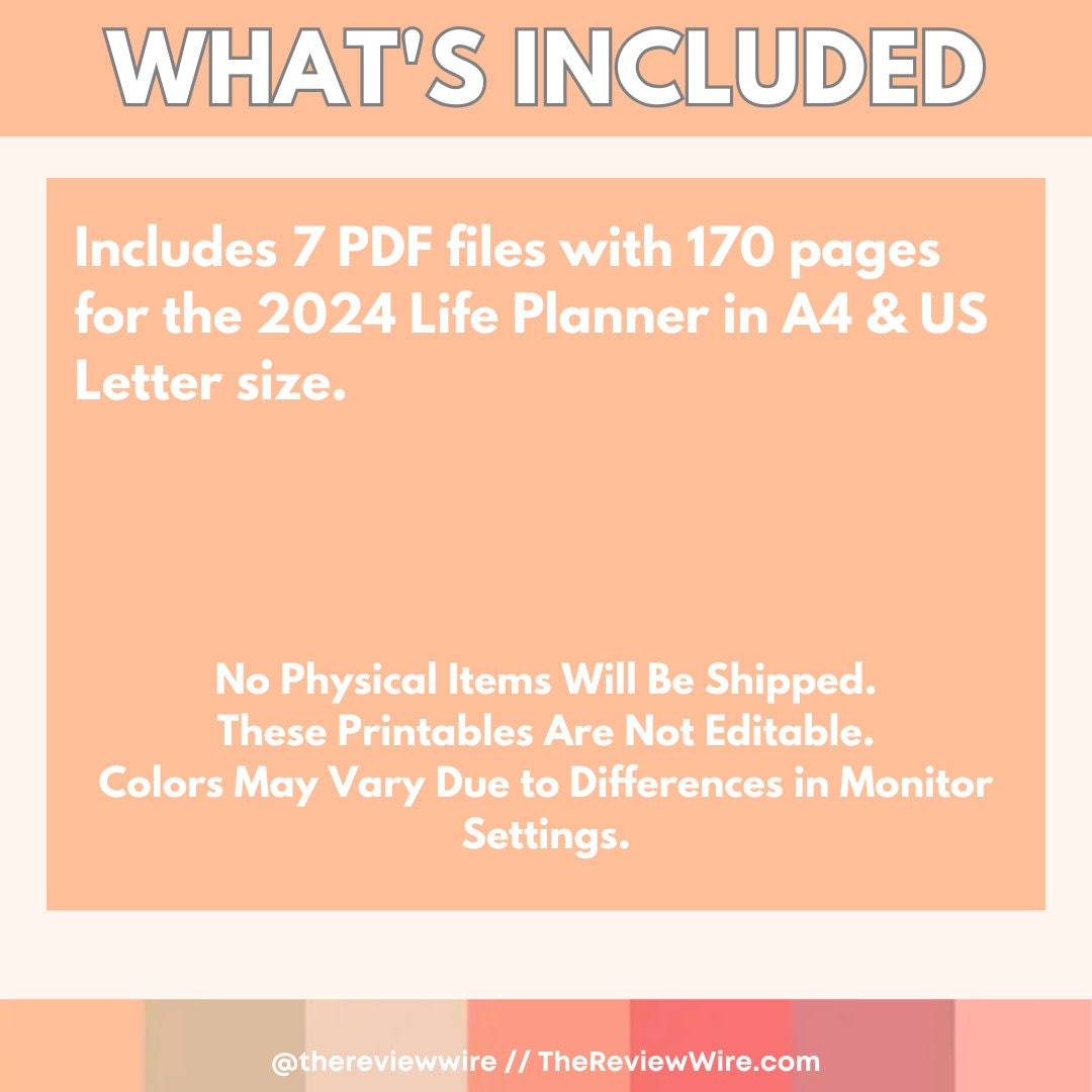 2024 Ultimate Planner Bundle, Life Planner, Calendar, Monthly Planner ...