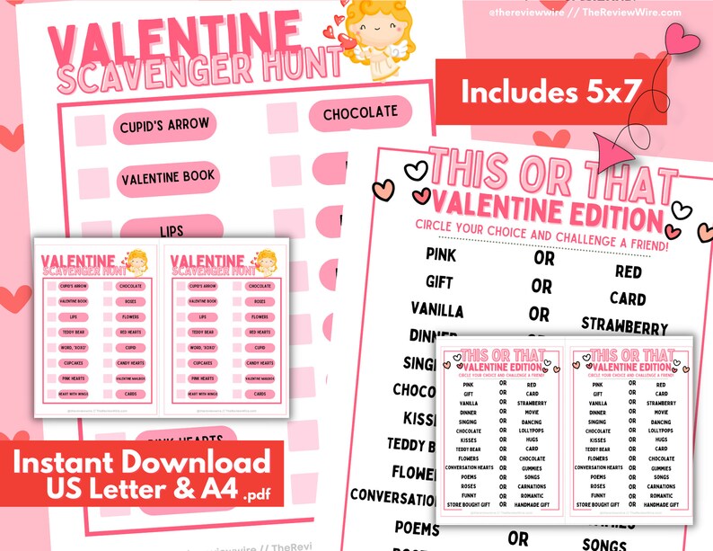 Cupid Printable Valentine Activity Pages | Cupid Printable 27 Page ...