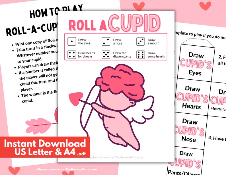Cupid Printable Valentine Activity Pages | Cupid Printable 27 Page ...