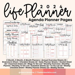 2024 Ultimate Planner Bundle, Life Planner, Calendar, Monthly Planner ...