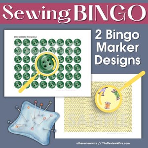 40 Unique Printable Sewing Bingo Cards, Sewing Bingo, Instant Download ...