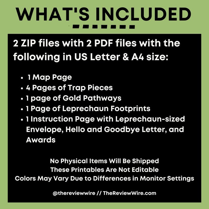 Printable St. Patrick's Day Leprechaun Trap Kit, St. Patrick’s Day ...