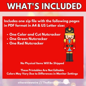 Build a Nutcracker Printable, Christmas DIY Nutcracker Decoration ...