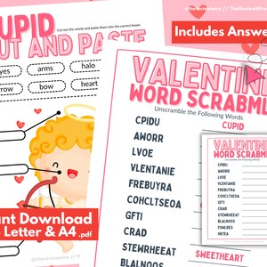 Cupid Printable Valentine Activity Pages | Cupid Printable 27 Page ...