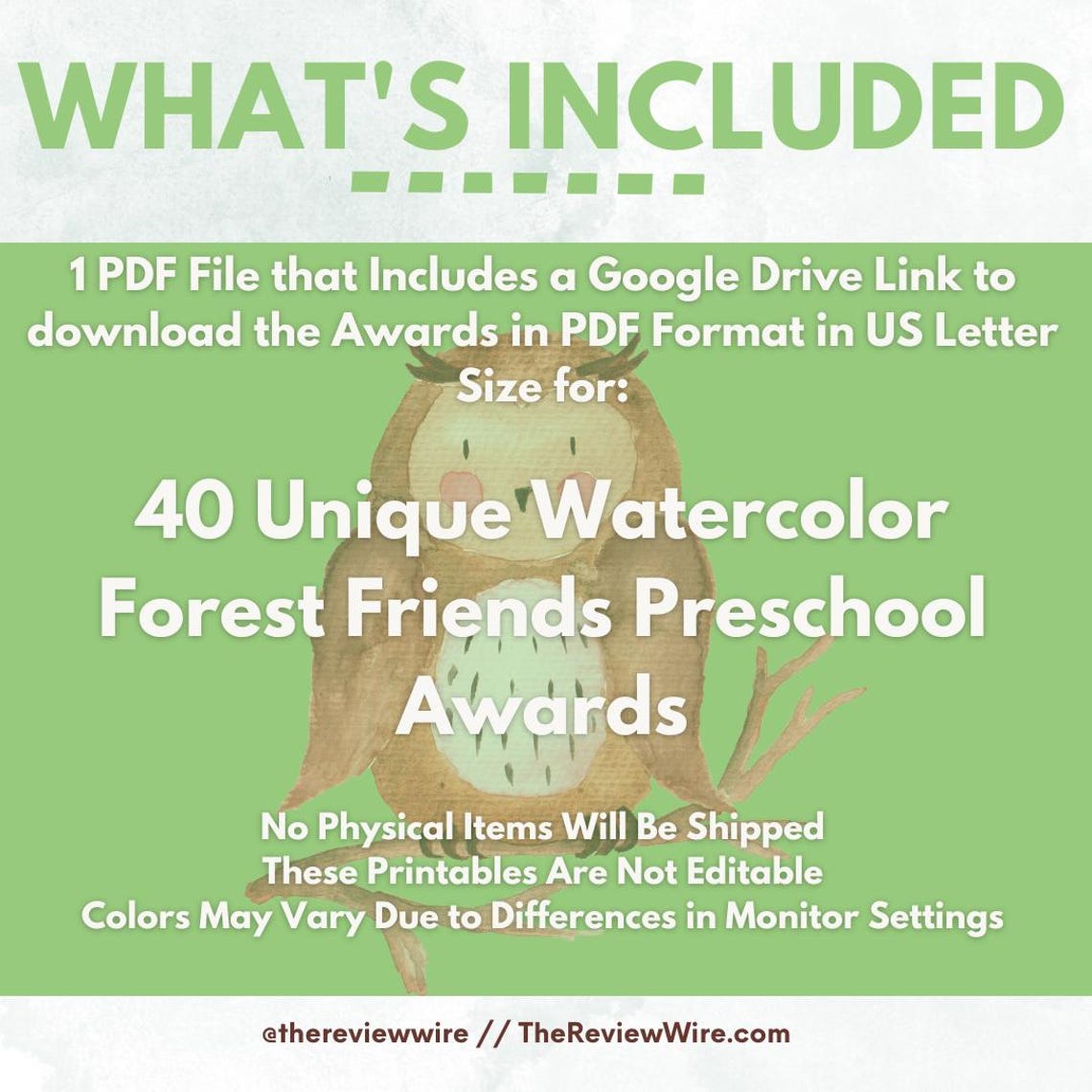 End of Year Preschool Awards Printable, End of Year Certificate ...