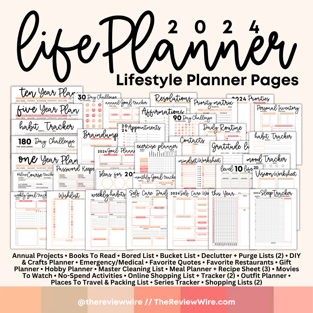 2024 Ultimate Planner Bundle, Life Planner, Calendar, Monthly Planner ...