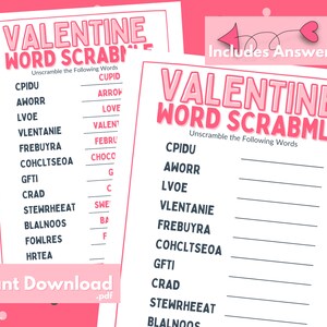 Printable Valentine Activity Pages | 25 Valenines Printable Games | 25 ...