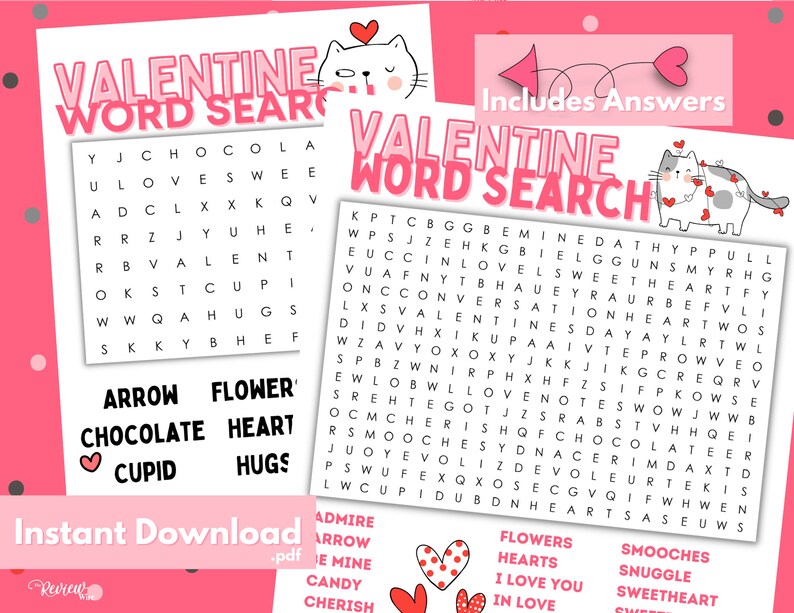 Printable Valentine Activity Pages | 25 Valenines Printable Games | 25 ...