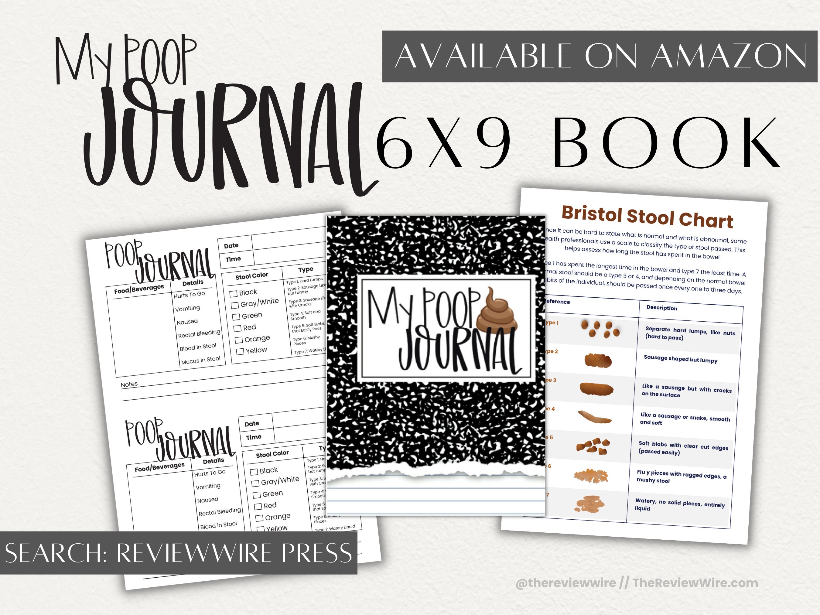 Poop Journal Bowel Movement Tracker, IBS, Crohn's & Celiac Disease ...