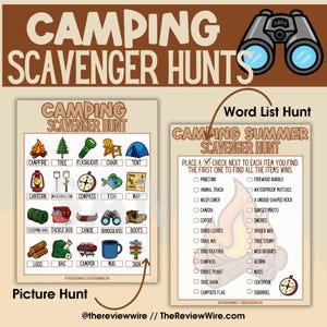 Camping Scavenger Hunt for Kids - Etsy