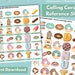 Donut Bingo Game Printable - Instant Download - Printable Game - Donut ...