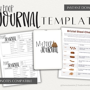 Poop Journal Bowel Movement Tracker, IBS, Crohn's & Celiac Disease ...