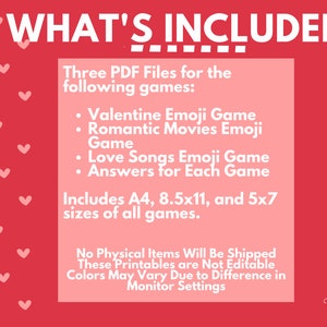 Valentine's Day Party Games Bundle, Emoji Pictionary, Love Songs ...