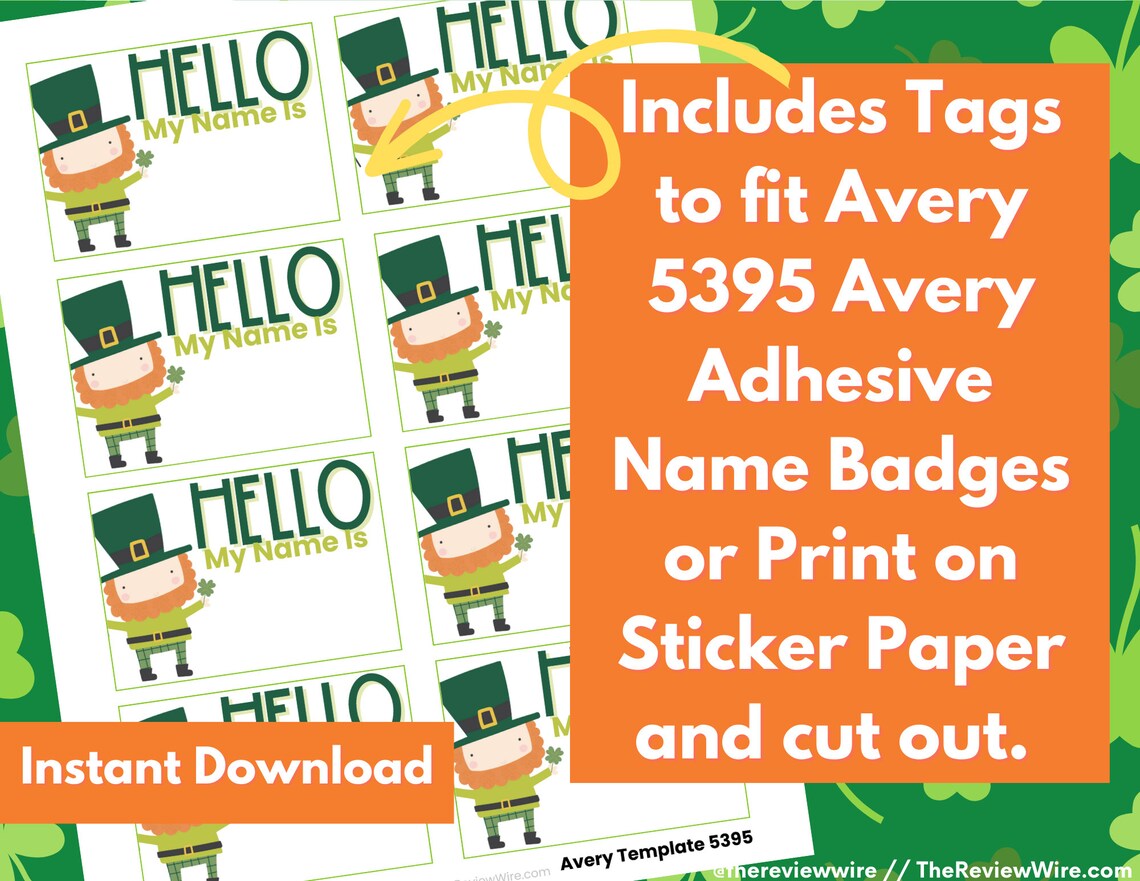 What's Your Leprechaun Name Printable | Leprechaun Name Tags Digital ...