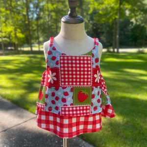 Patch Work - Fruit - Strawberry Blossom - Seamless File - Gingham - Etsy