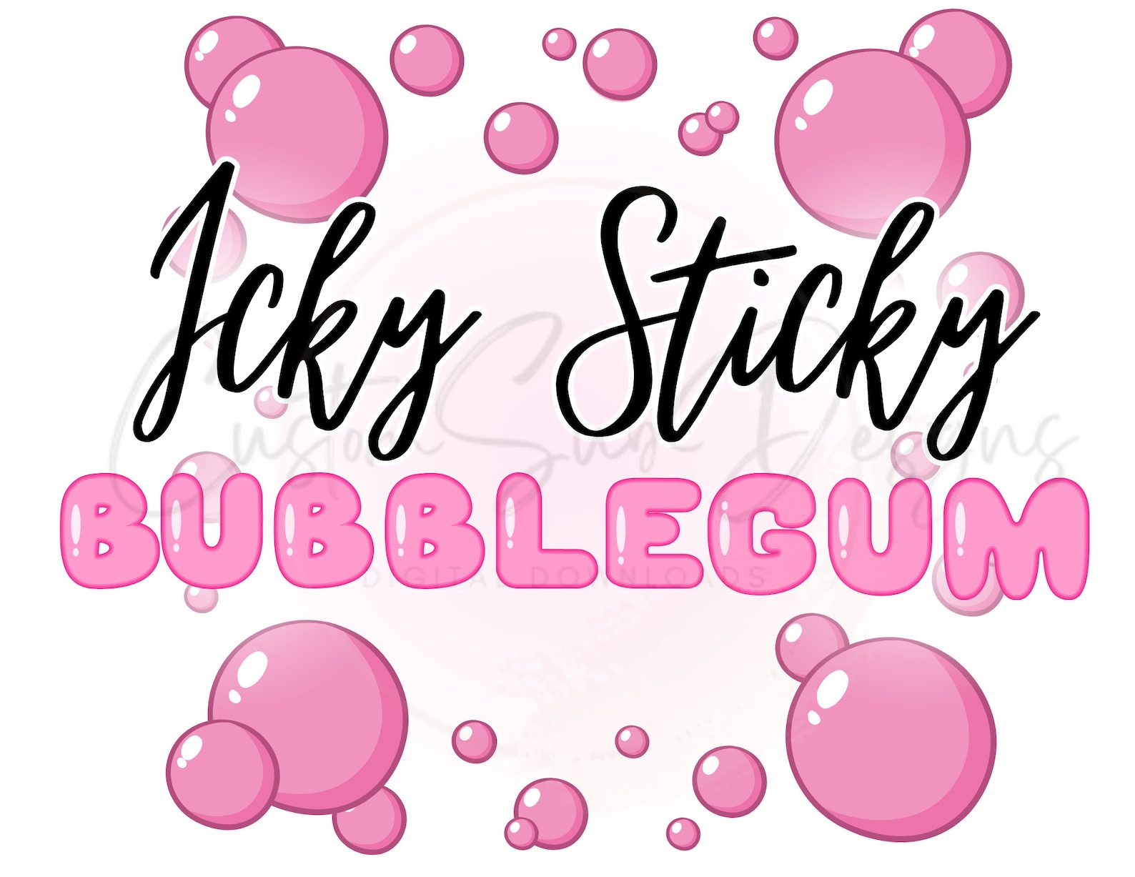 Icky Stick Bubble Gum - Pink- Sublimation - Png Jpg - Commercial Small ...