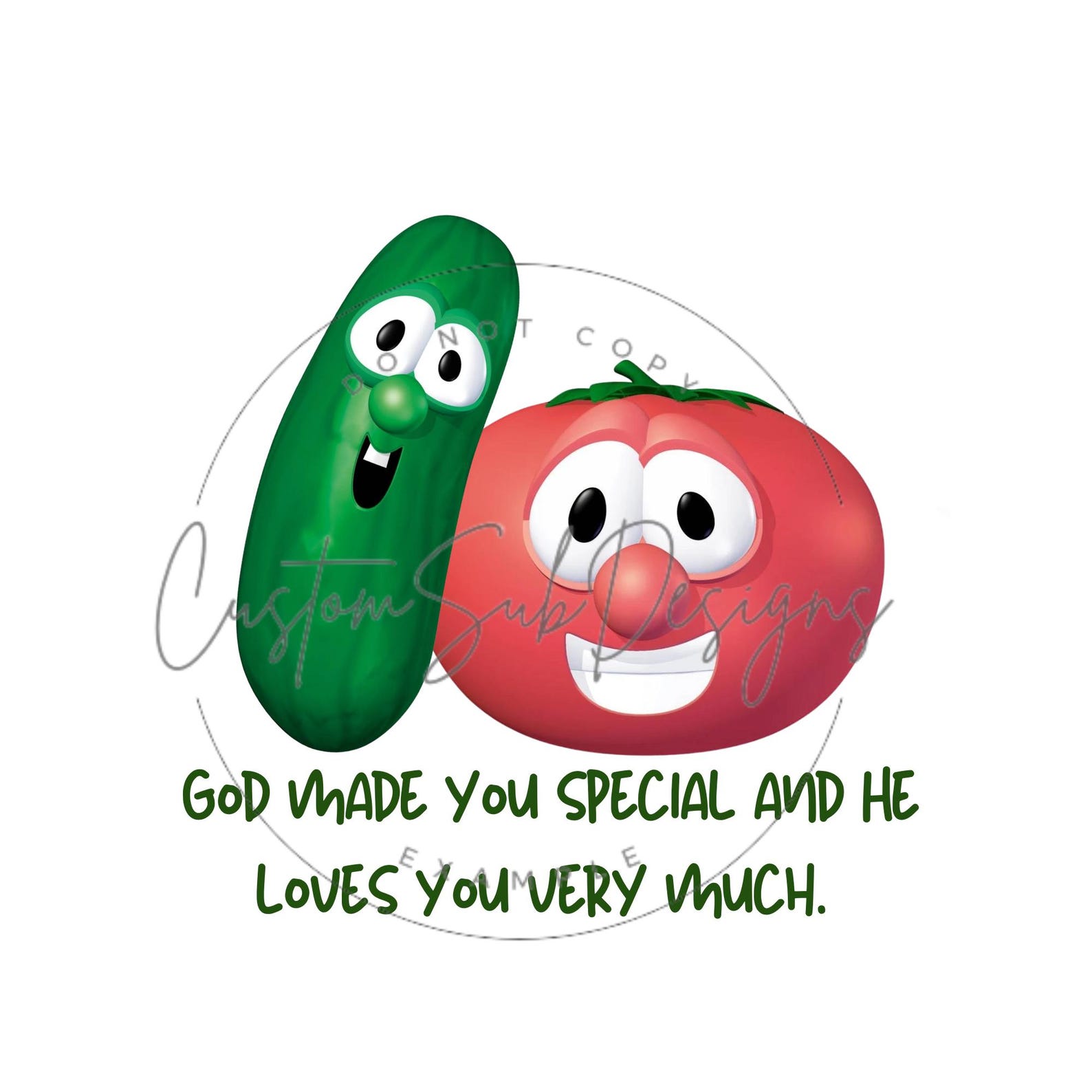 Veggie Tales Old Cartoons Sublimation Christian Bible Verse / Song - Etsy