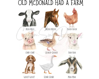 Felt Board Song Set: Old Macdonald Had a Farm - Etsy Australia