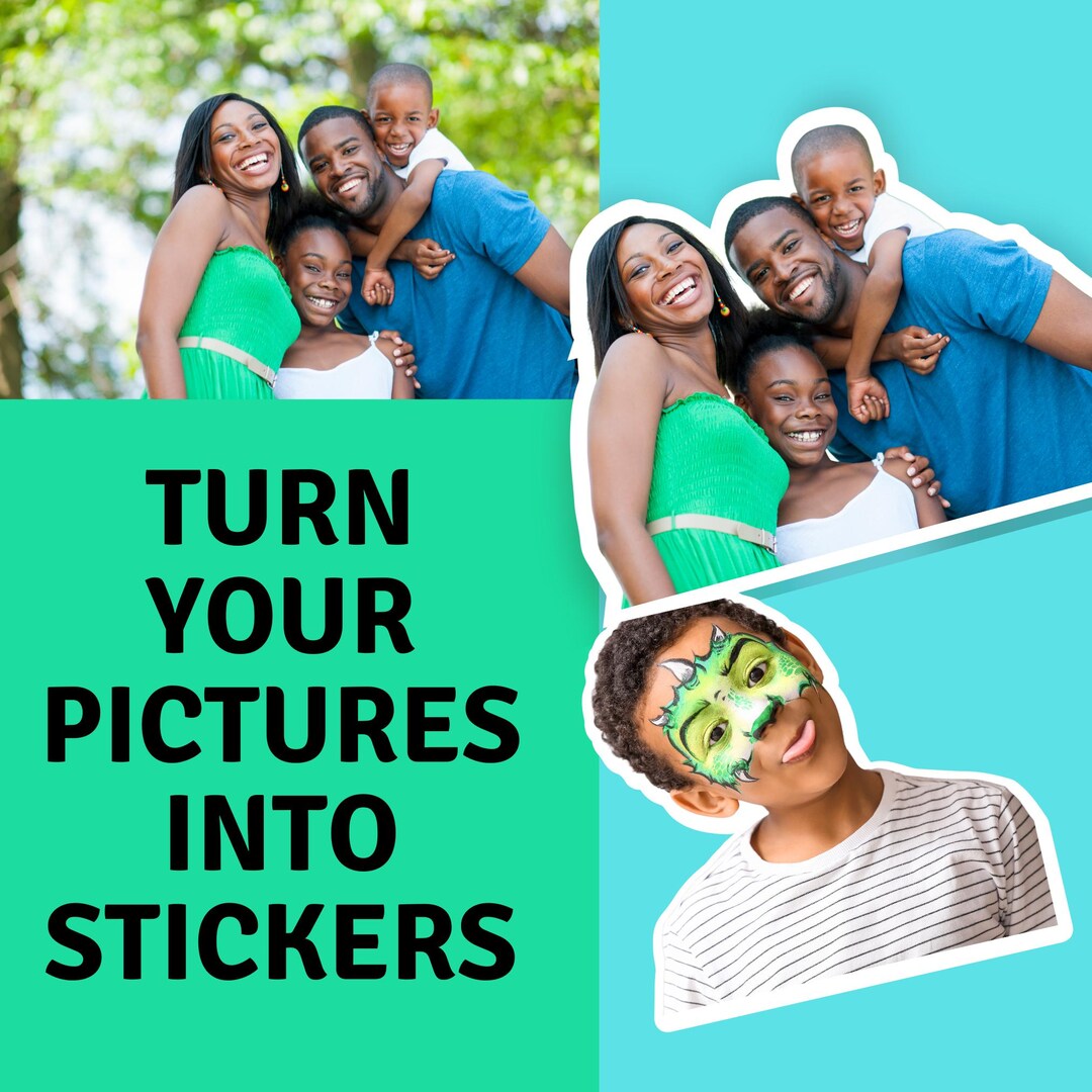 Custom Photo Sticker, Personalized Sticker, Car Decal, Family Stickers ...