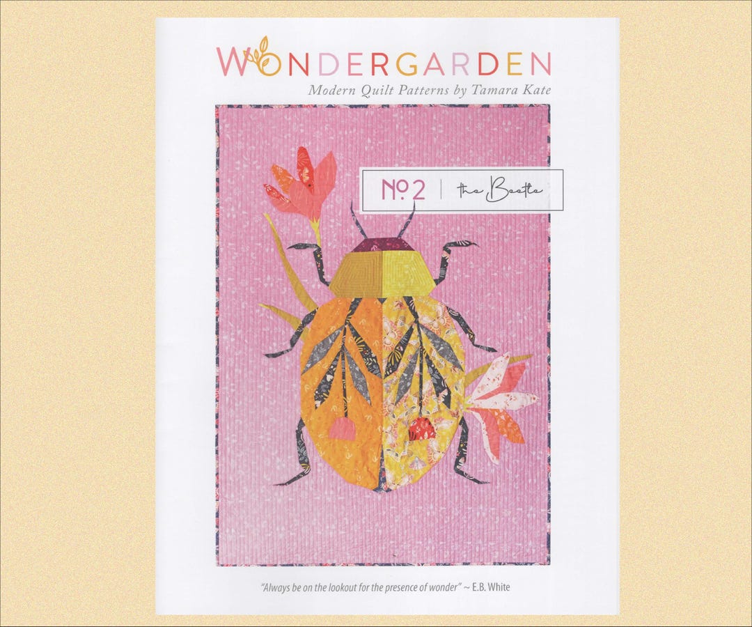 The Beetle Quilt Pattern by Tamara Kate From the Wonder Garden Series ...