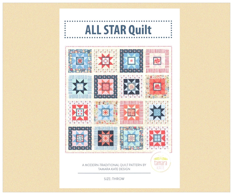 All Star Quilt Pattern by Tamara Kate - Etsy