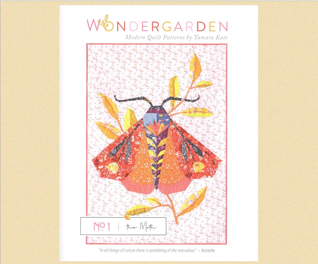 The Moth Quilt Pattern by Tamara Kate From the Wonder Garden Series - Etsy