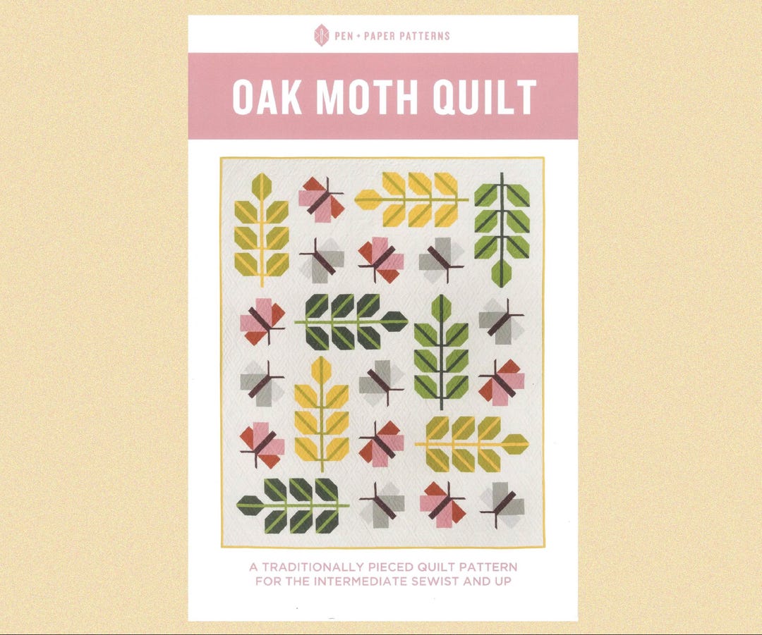 Pen & Paper Oak Moth Quilt Pattern - Etsy