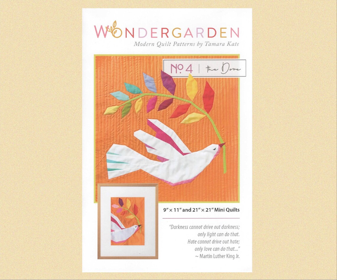 The Dove Mini Quilt Pattern by Tamara Kate - Etsy
