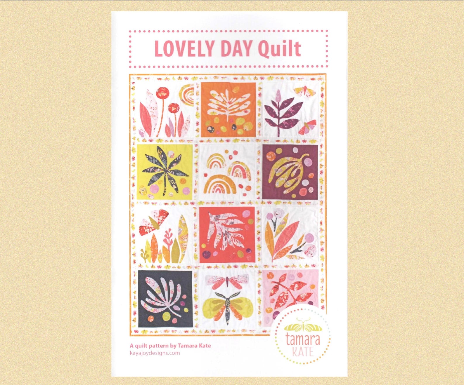 Lovely Day Modern Applique Quilt Pattern by Tamara Kate - Etsy