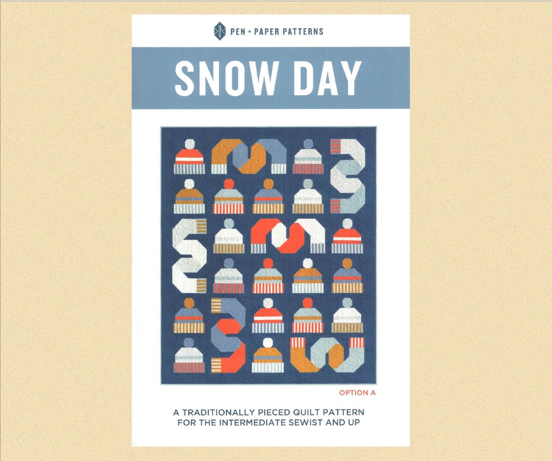 Pen & Paper Snow Day Quilt Pattern - Etsy