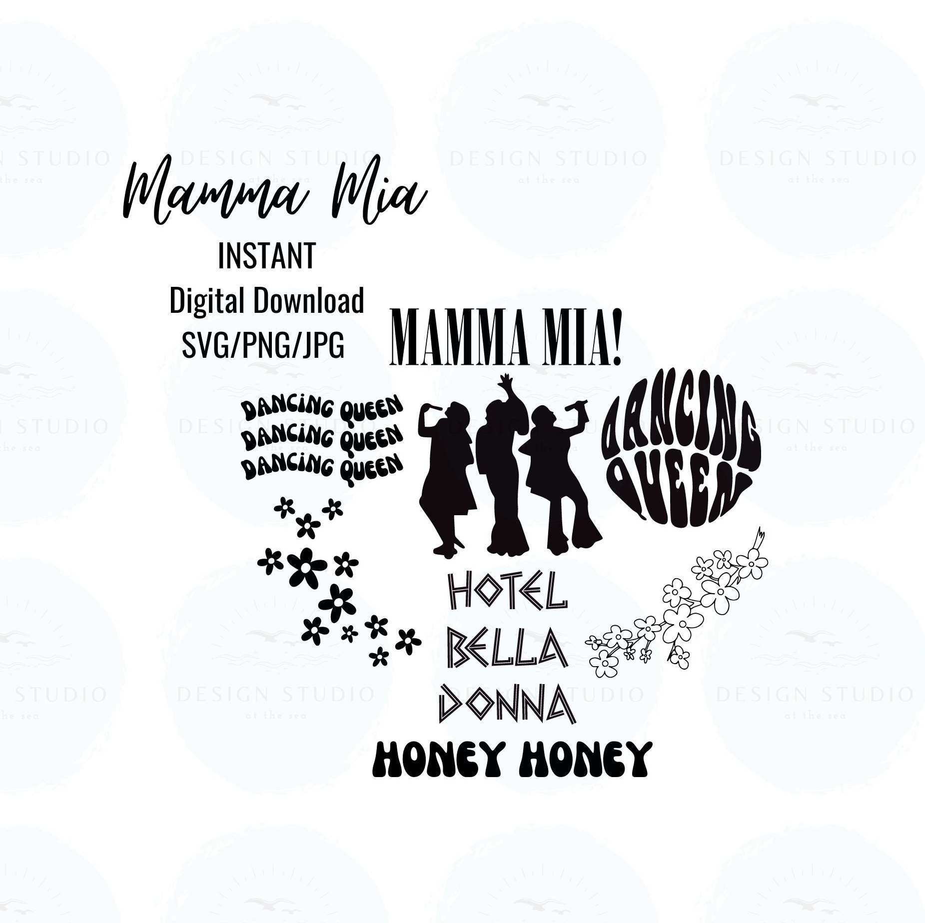 Mamma Mia SVG/ Mamma Mia Layered Cut File/ Mamma Mia Cricut - Etsy UK