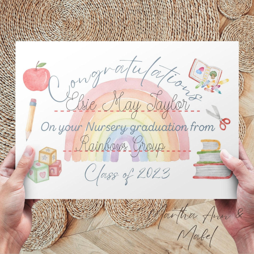 Early Years Digital Pupil Graduation Certificate and Goodbye Poem ...