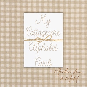 Cottagecore Alphabet Cards Display Digital Early Years Preschool - Etsy ...