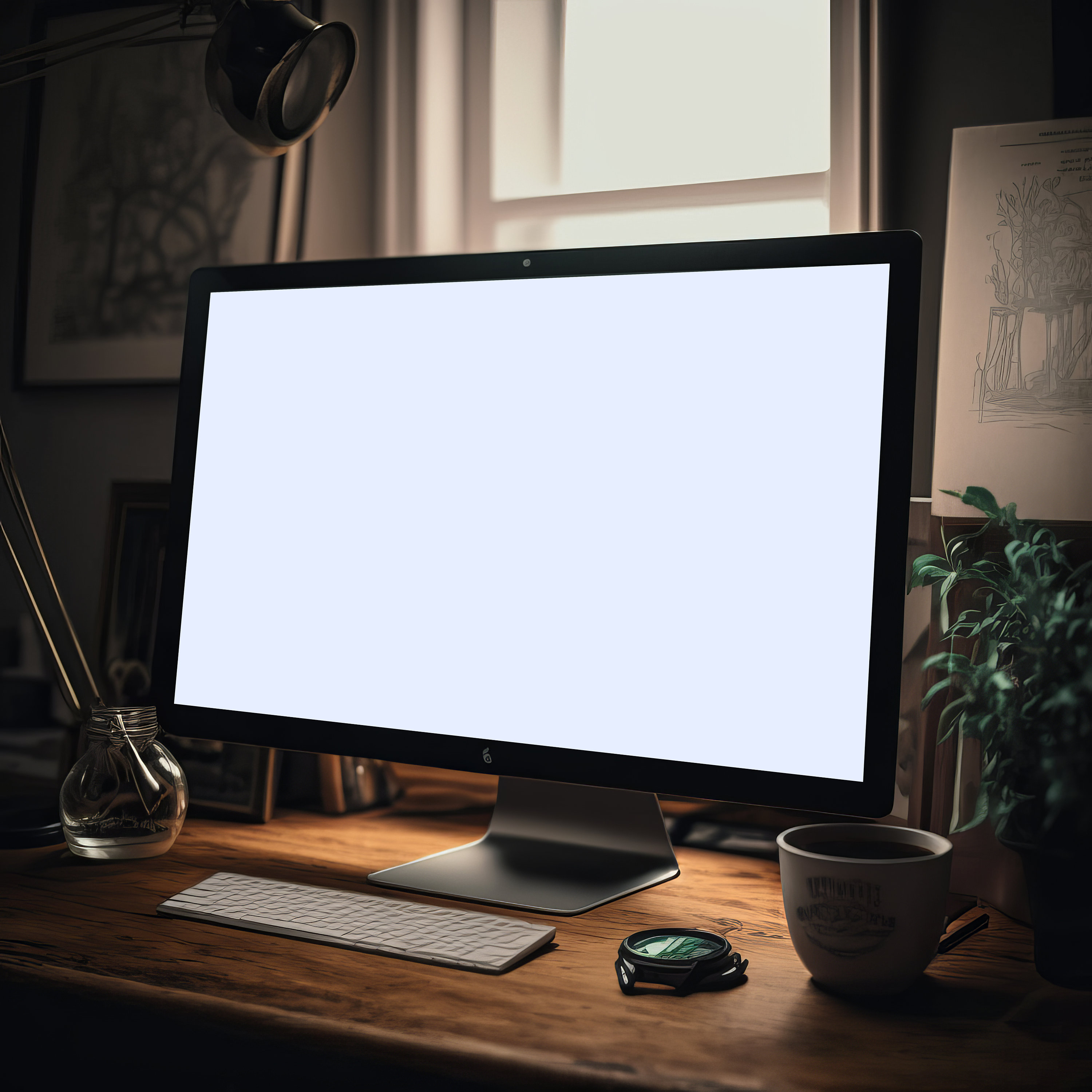 X9 Computer Mockup, Computer Monitors With PSD Smart Layer, Screen Mock ...