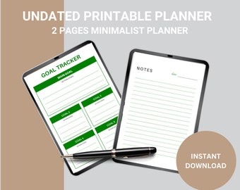 PRINTABLE GOAL PLANNER | Productivity Planner | Goal Setting | Habit ...