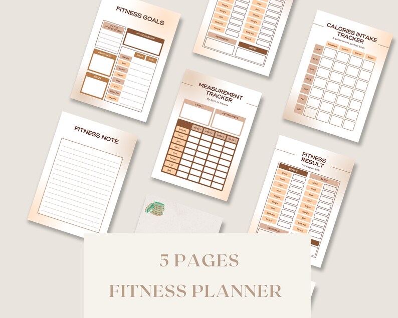 PRINTABLE FITNESS PLANNER | Workout Planner | Weight Loss Journal ...
