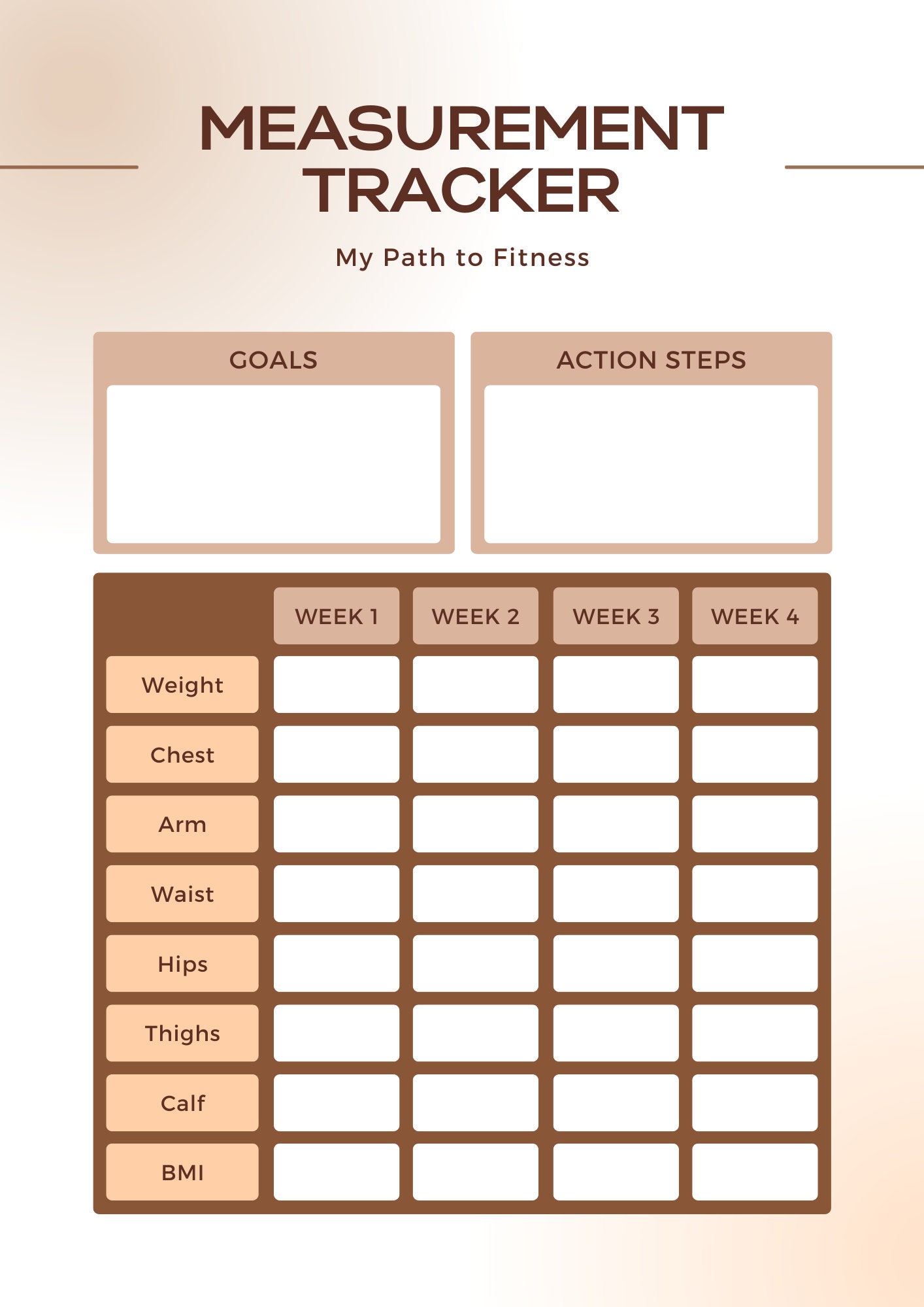 PRINTABLE FITNESS PLANNER Workout Planner Weight Loss Journal Fitness ...