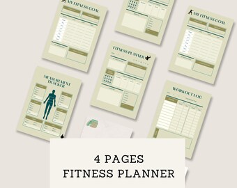 Printable Fitness Planner | Workout Planner | Weight Loss | Meal ...