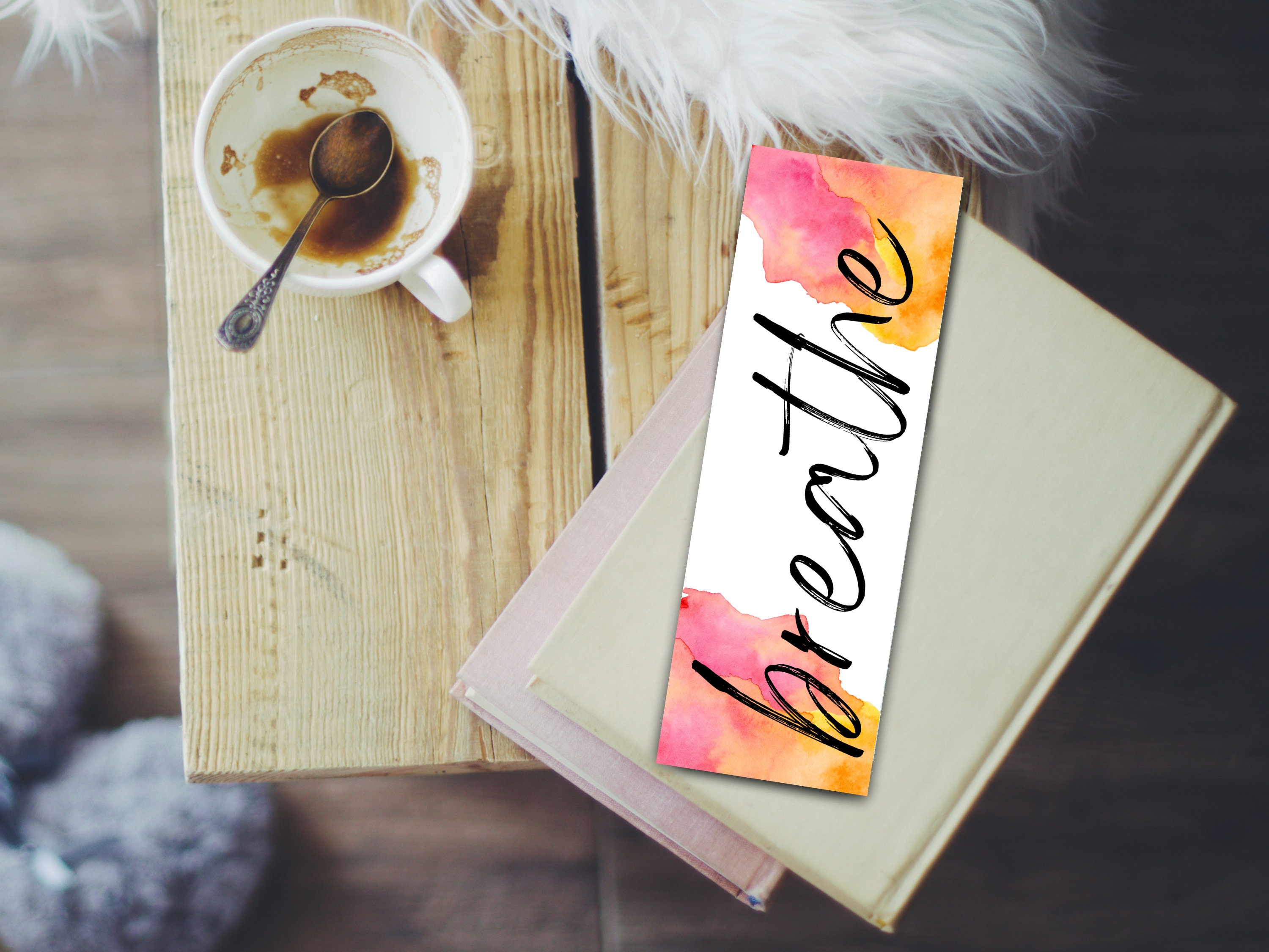 Watercolor Printable Bookmark | Instant Printable Bookmarks With ...