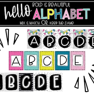 Hello! Bold & Beautiful Classroom Theme Supplies and Decorations ...