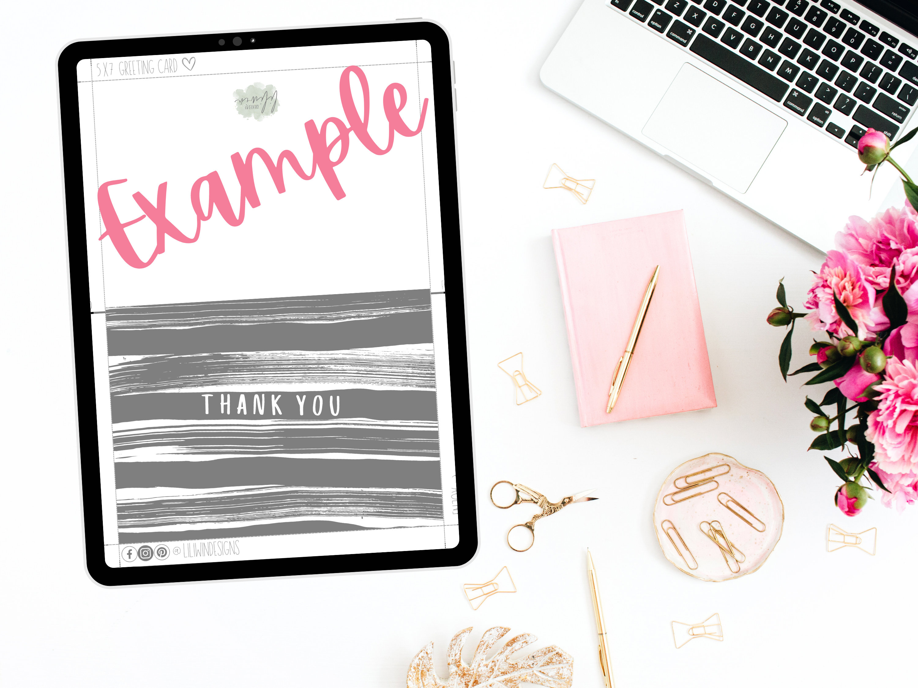 Thank You Greeting Card Bundle Printable Cards | Instant Download Thank ...