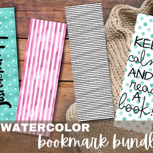 Watercolor Quote Printable Bookmark | Instant Printable Bookmarks ...