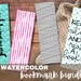 Watercolor Quote Printable Bookmark | Instant Printable Bookmarks ...