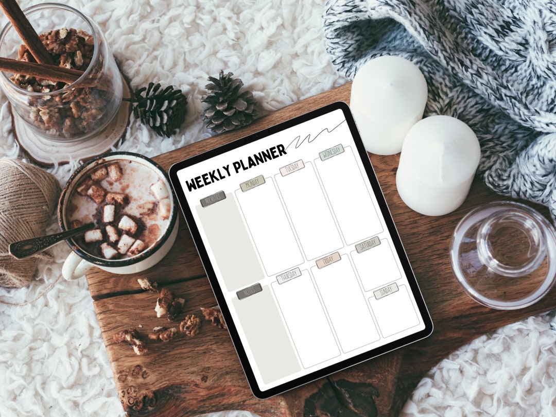 Instant Printable/ Digital Weekly Planner Pages (BUNDLE) | Instant ...