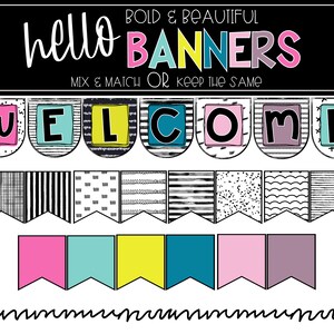Hello! Bold & Beautiful Classroom Theme Supplies and Decorations ...