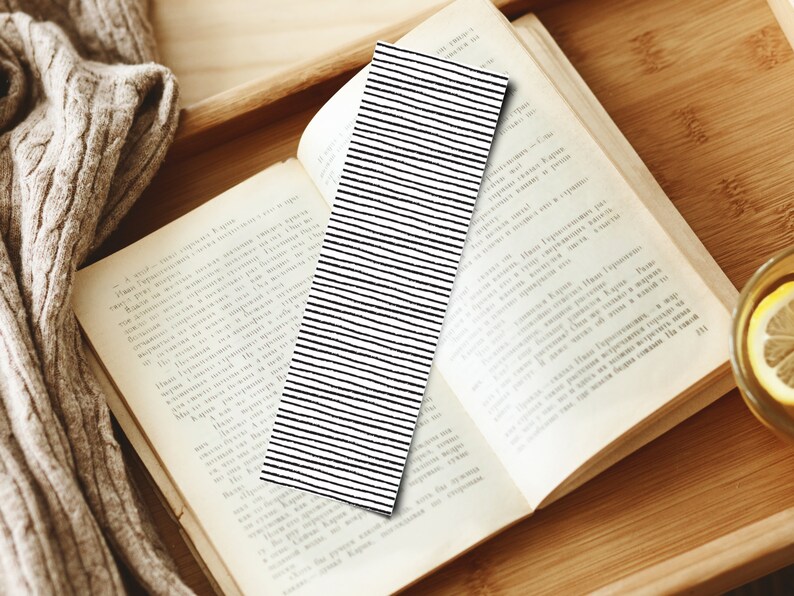 Printable Bookmark | Instant Printable Bookmarks With Simple Pattern ...