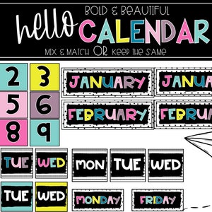 Hello! Bold & Beautiful Classroom Theme Supplies and Decorations ...